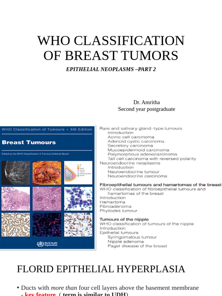 Breast Epithelial Tumors Part 2 | PDF | Neoplasms | Epithelium