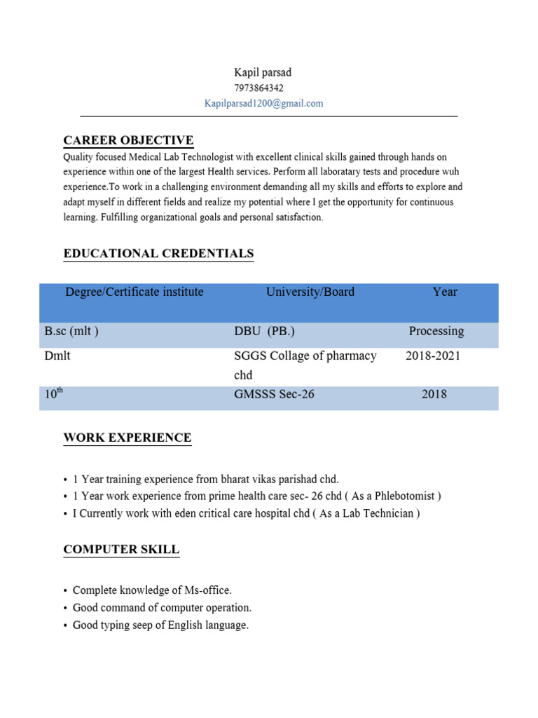 KAPIL.CV (1) | PDF