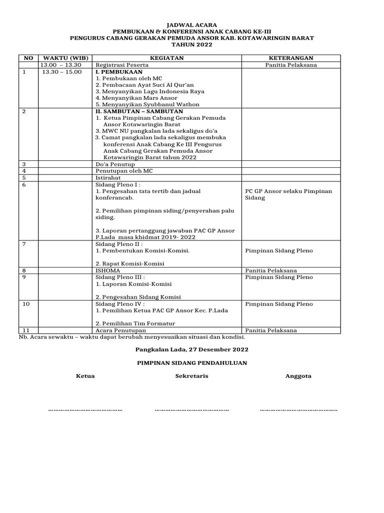 Bahan Konfercab Edit | PDF