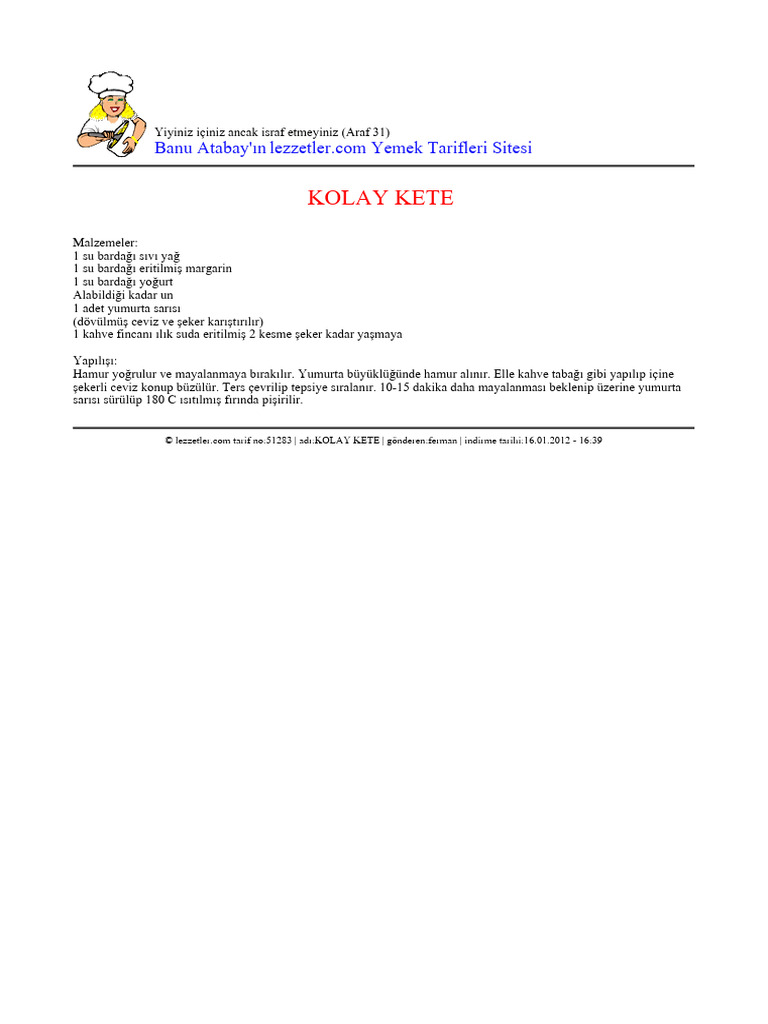 Kolay Kete 51283 | PDF