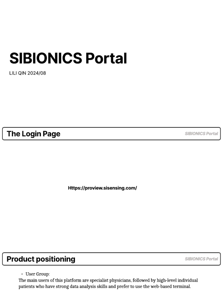 SIBIONICS ProView Guide Updated | PDF | Login | Password