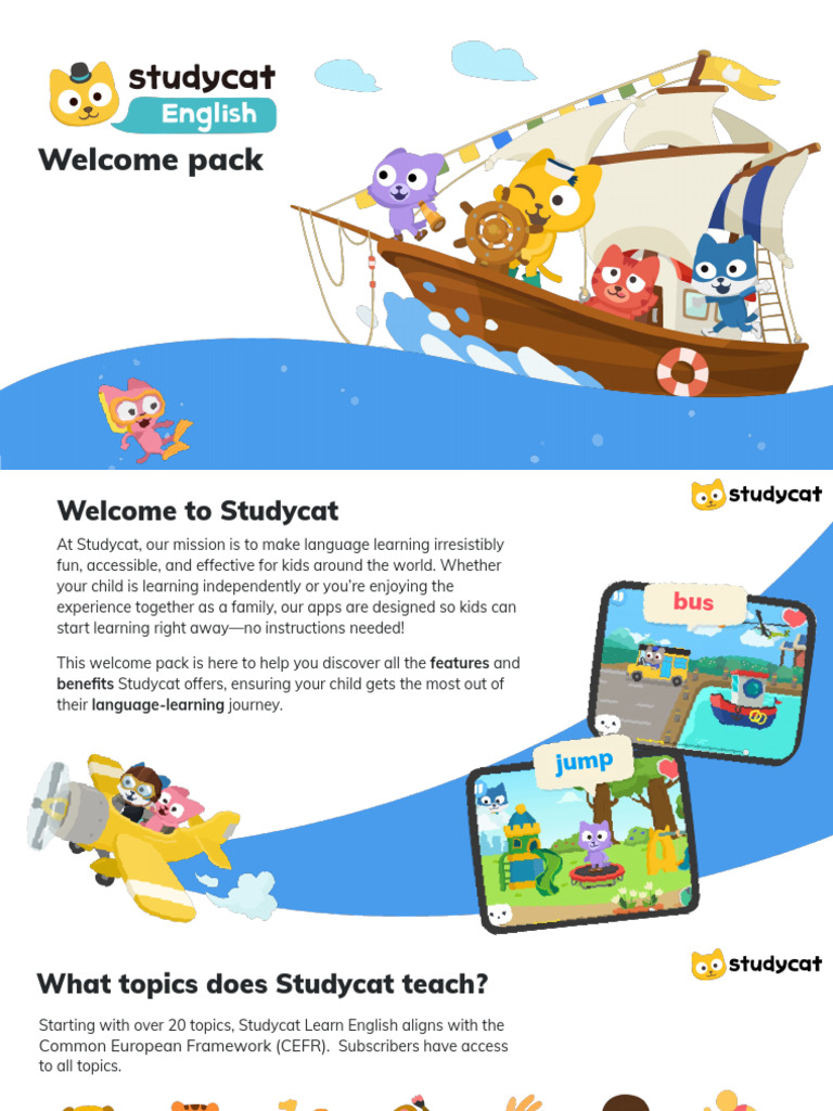 Studycat English Welcome Pack en | PDF | Learning | Language Acquisition