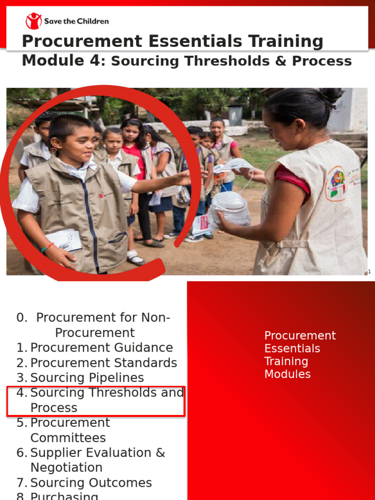 Sourcing Thresholds & Procedures Guide | PDF | Business