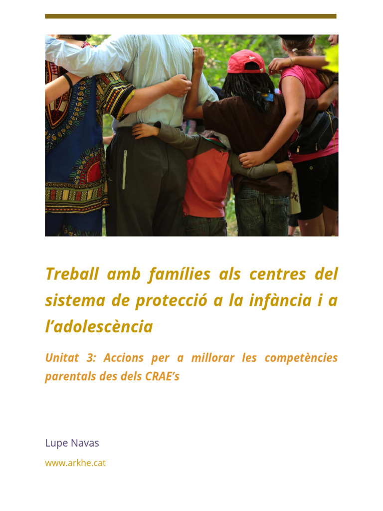 Unitat 3. Treball Amb Famílies | PDF
