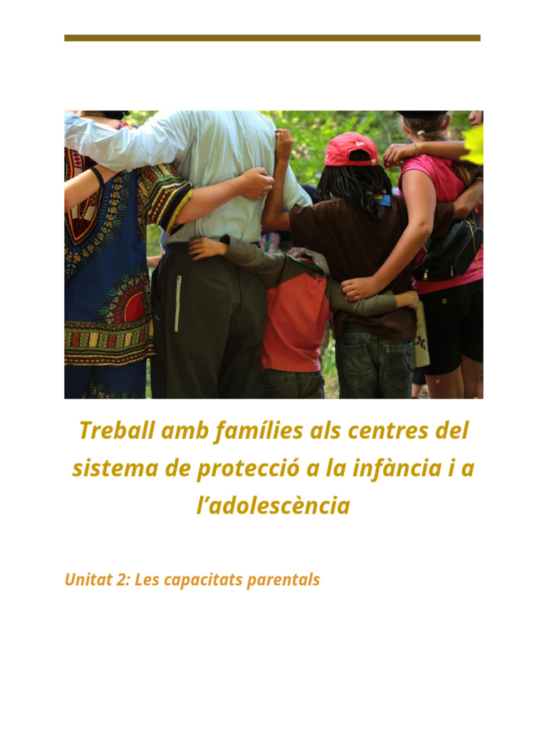 Unitat 2. Treball Amb Famílies | PDF