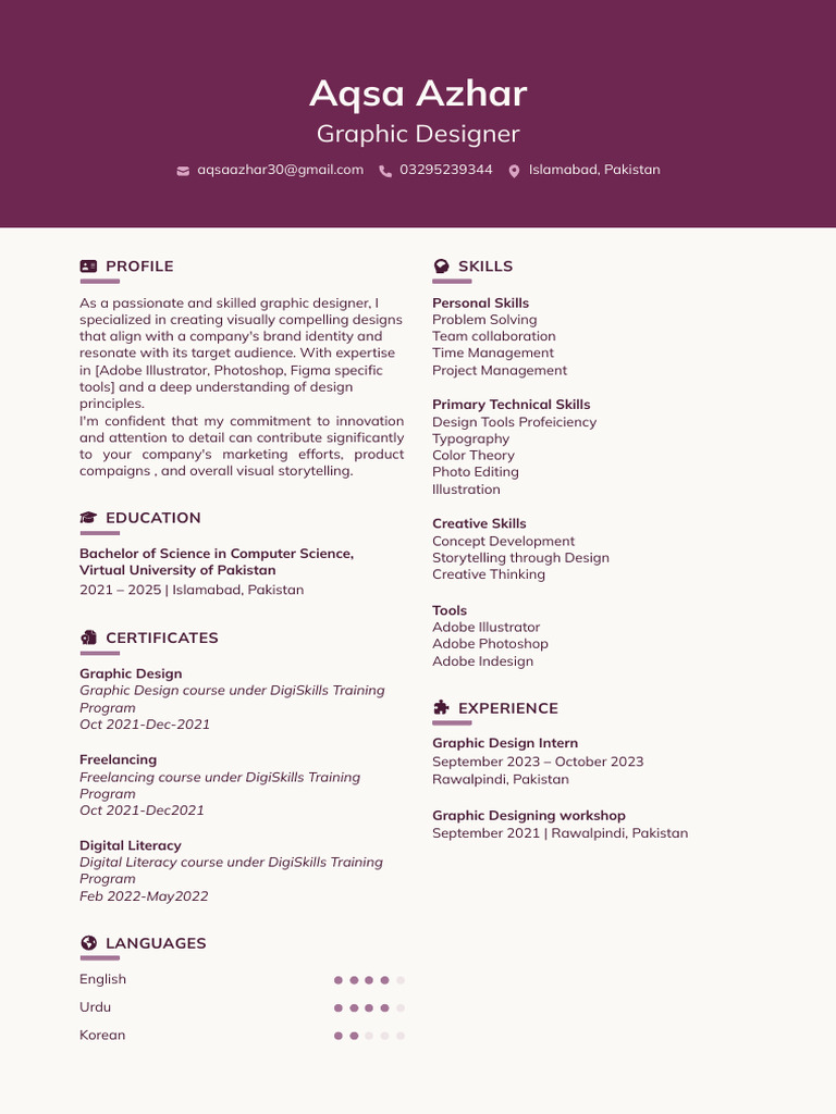 Aqsa Azhar FlowCV Resume 20241222 | PDF