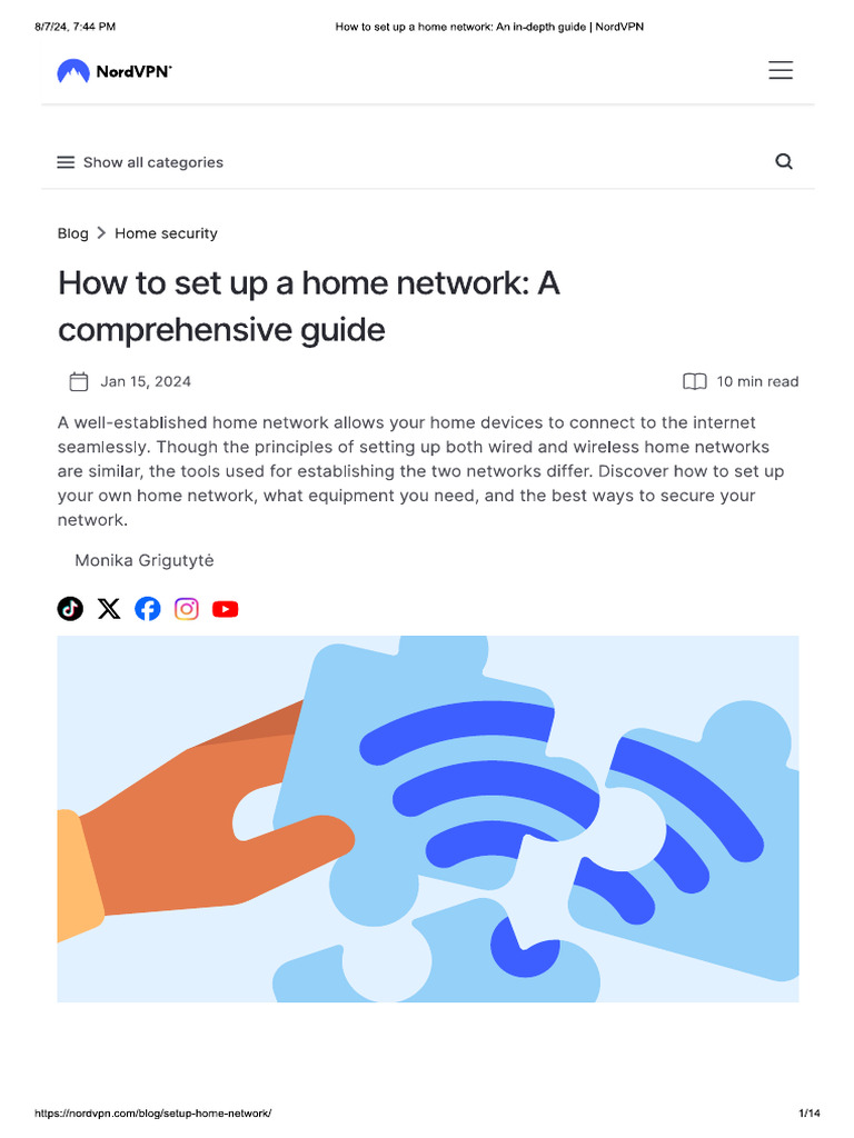 Home Network Setting | PDF