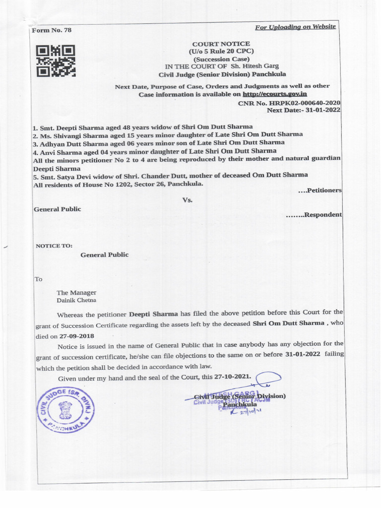 Panchkula 9610 | PDF