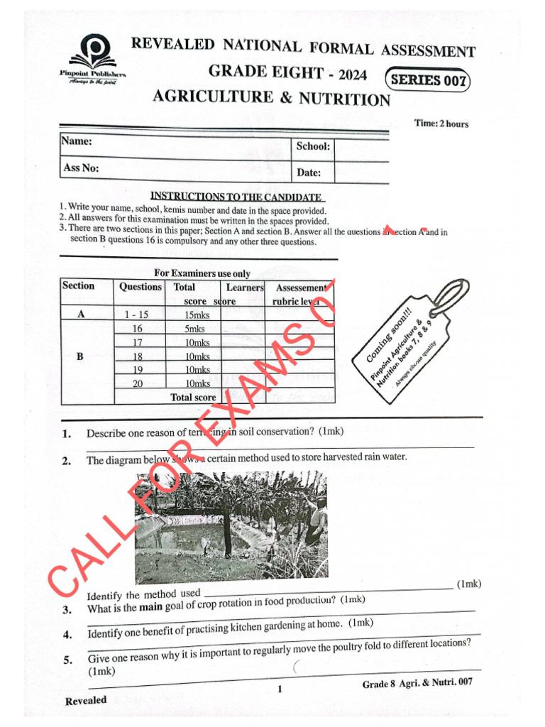 Revealed 007 Grade 8 Agric | PDF