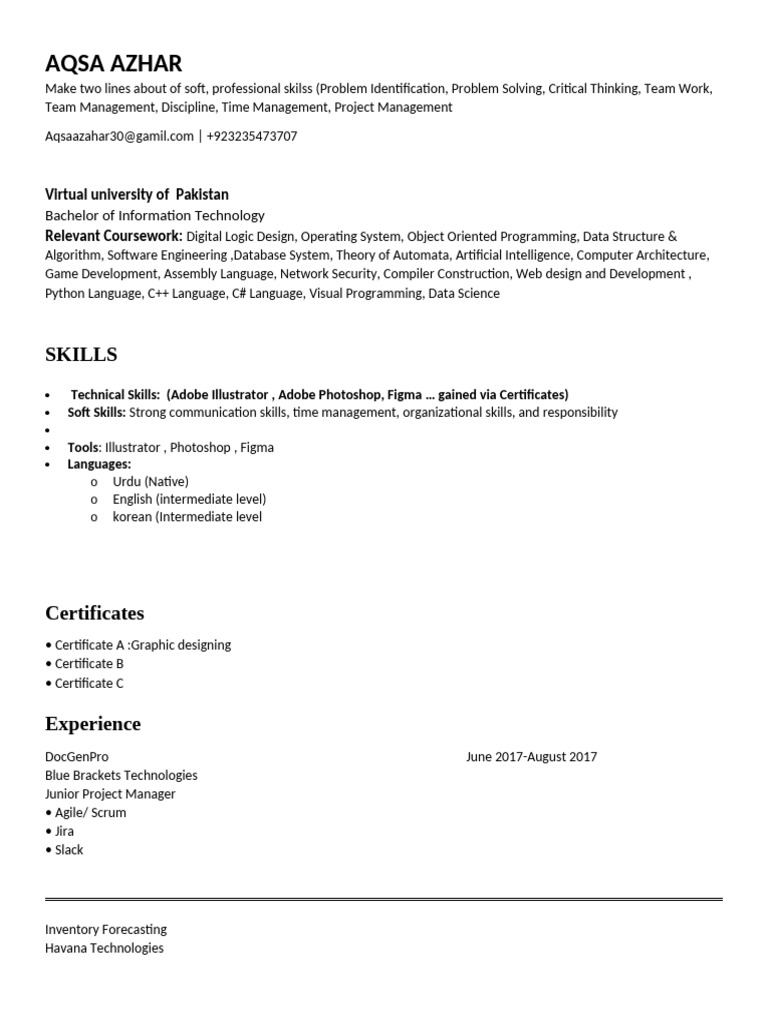 Sample-CV-Girls-Rao | PDF