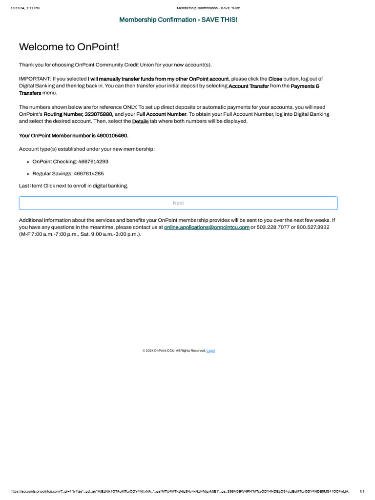 Membership Confirmation - SAVE THIS! | PDF