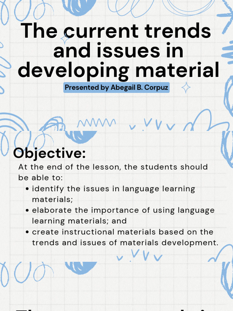 The Current Trends in Developing Material | PDF | Learning | Instructional Design