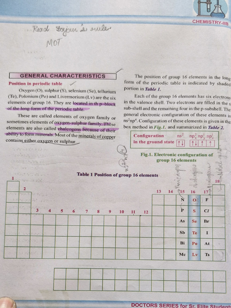 Group 16 Elements | PDF