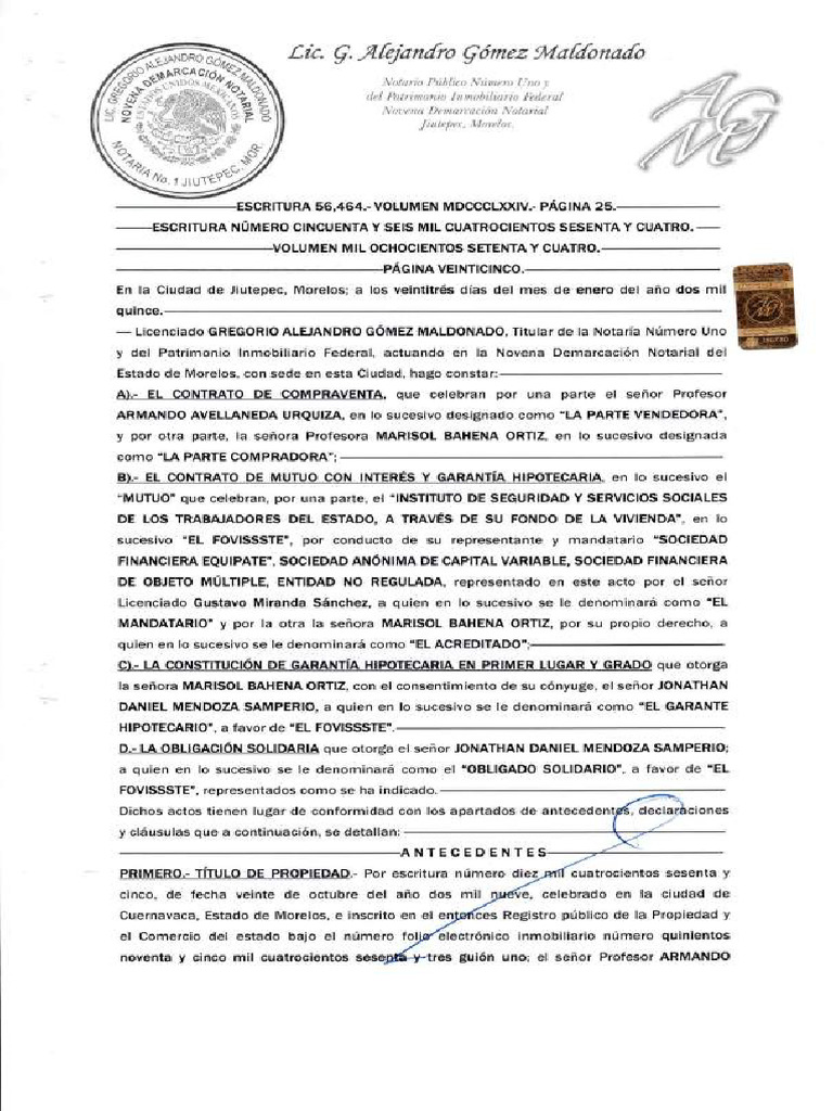 Escritura de Casa | PDF