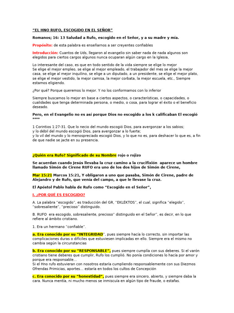 EL HNO RUFO | PDF | Dios