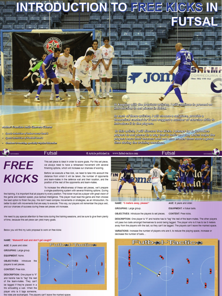 introduction to free kicks in futsal | PDF | Sports Rules And ...