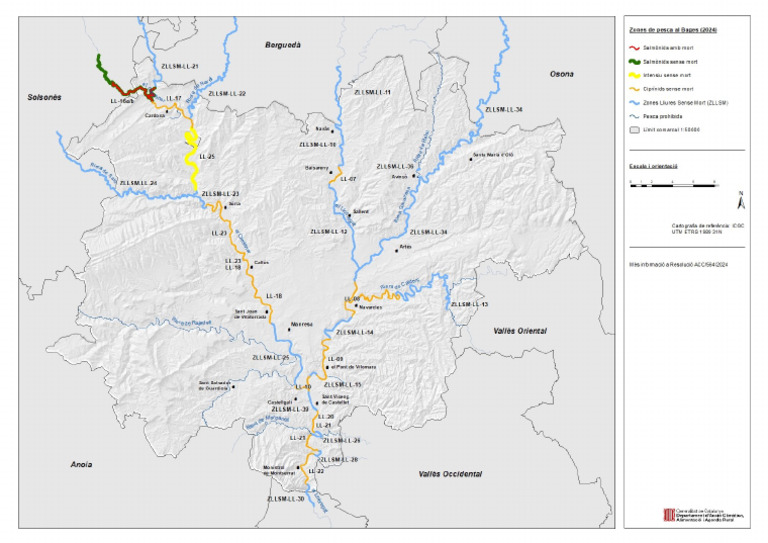 Mapa Zones Pesca Bages | PDF