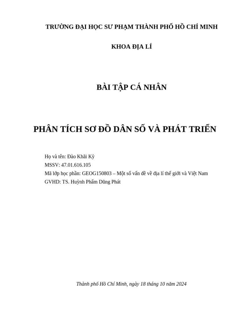 Đào Khãi Kỳ - BTCN - ver 2 | PDF