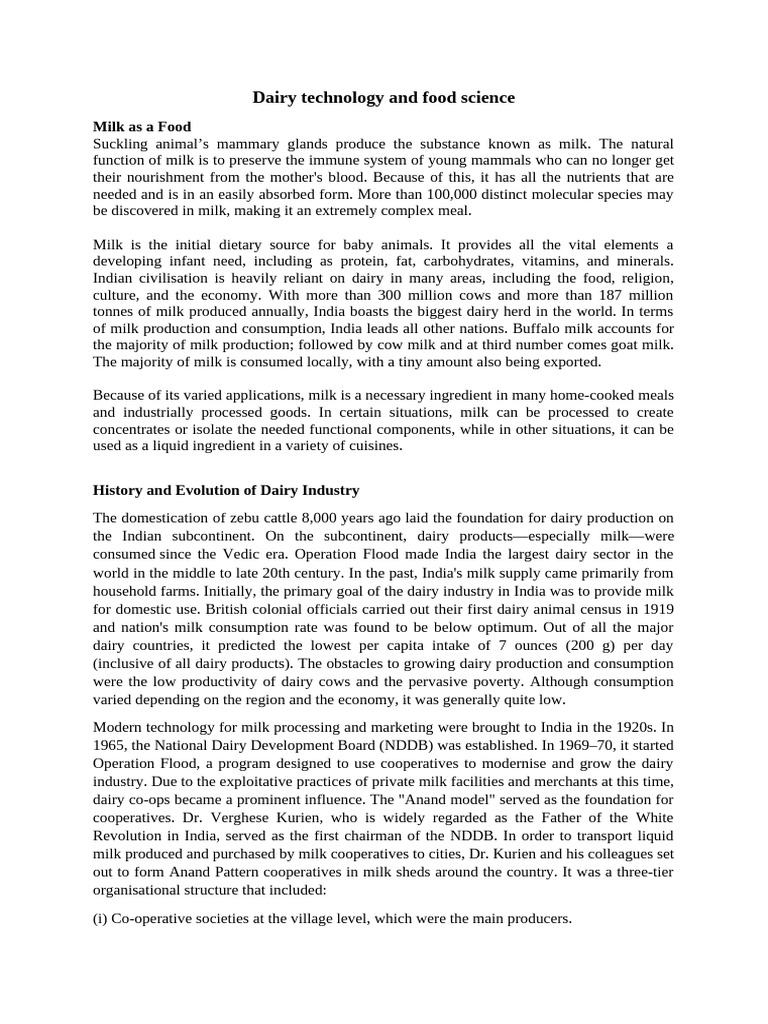 dairy book | PDF | Milk | Dairy