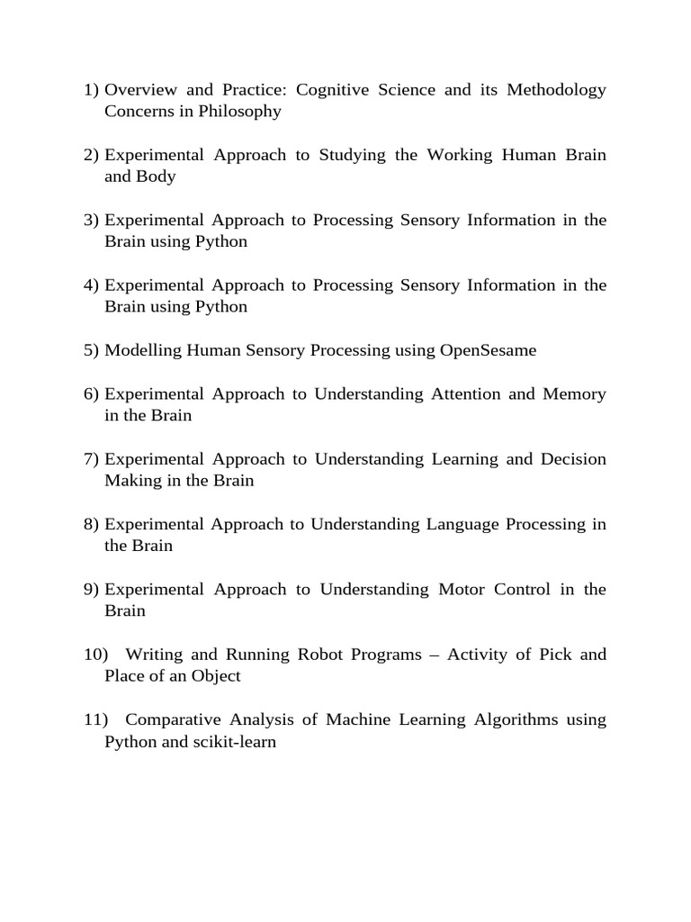 QP-prac-csa | PDF | Cognitive Science | Brain