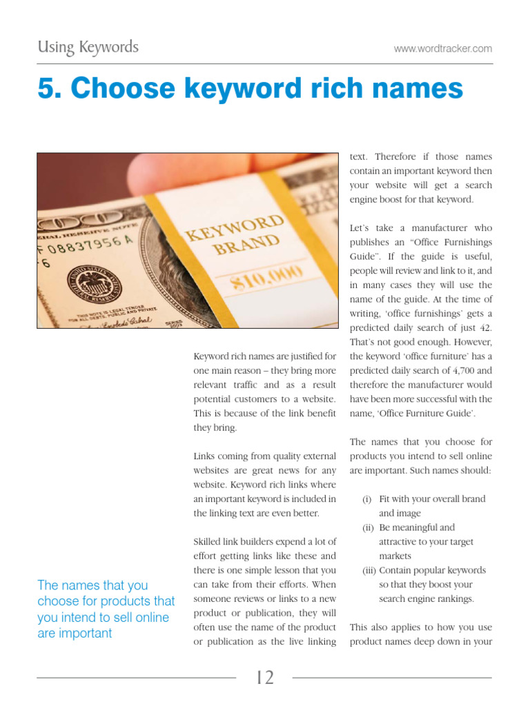 Using Keywords Part V | PDF | Search Engine Optimization | Human Communication