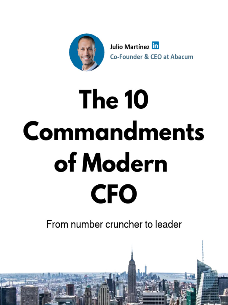 The 10 Commandments of Modern CFO | PDF | Chief Financial Officer | Business Economics