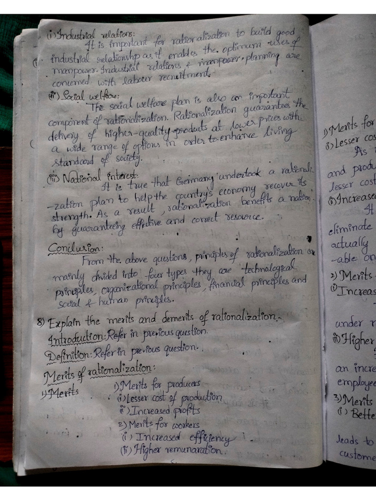 Explain The Merits and Demerits of Rationalization. | PDF