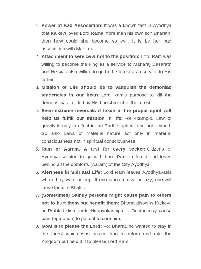 Lessons From Ramayana | PDF | Sita | Rama