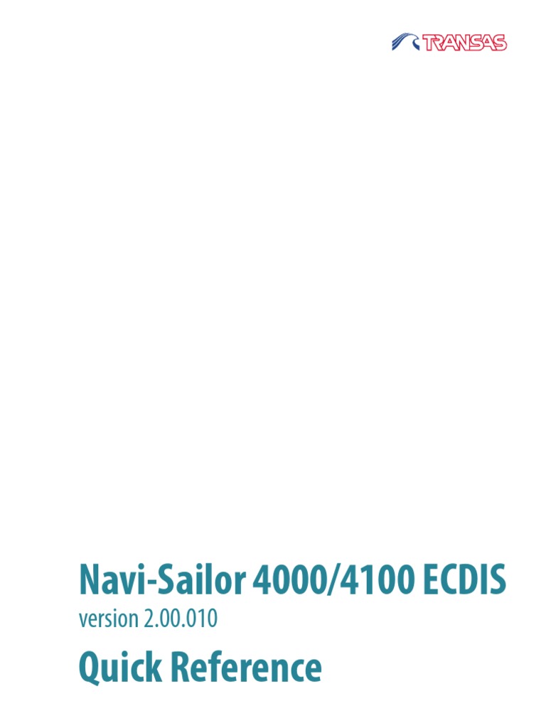 NS4000 4100 ECDIS Quick Reference Eng | PDF | Computer Keyboard ...
