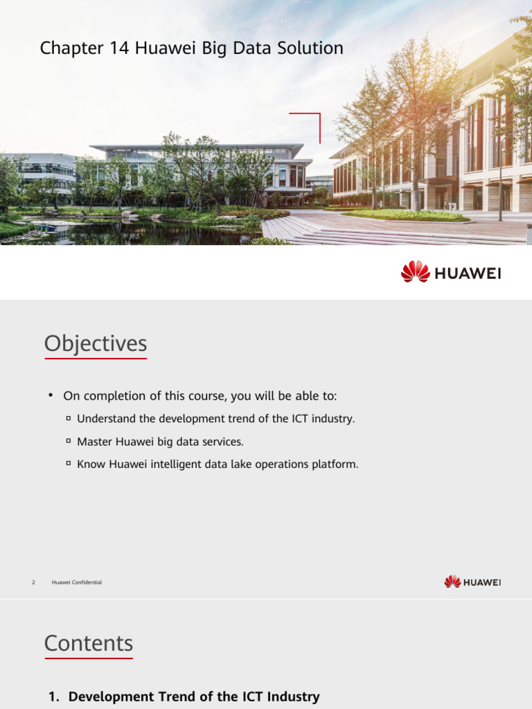 Chapter 14 Huawei Big Data Solution | PDF | Cloud Computing | Big Data