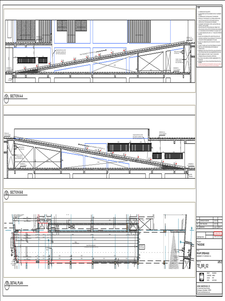23.01.2024 - Basement Ramp Openings-Basment Detail 1 | PDF | Structural ...