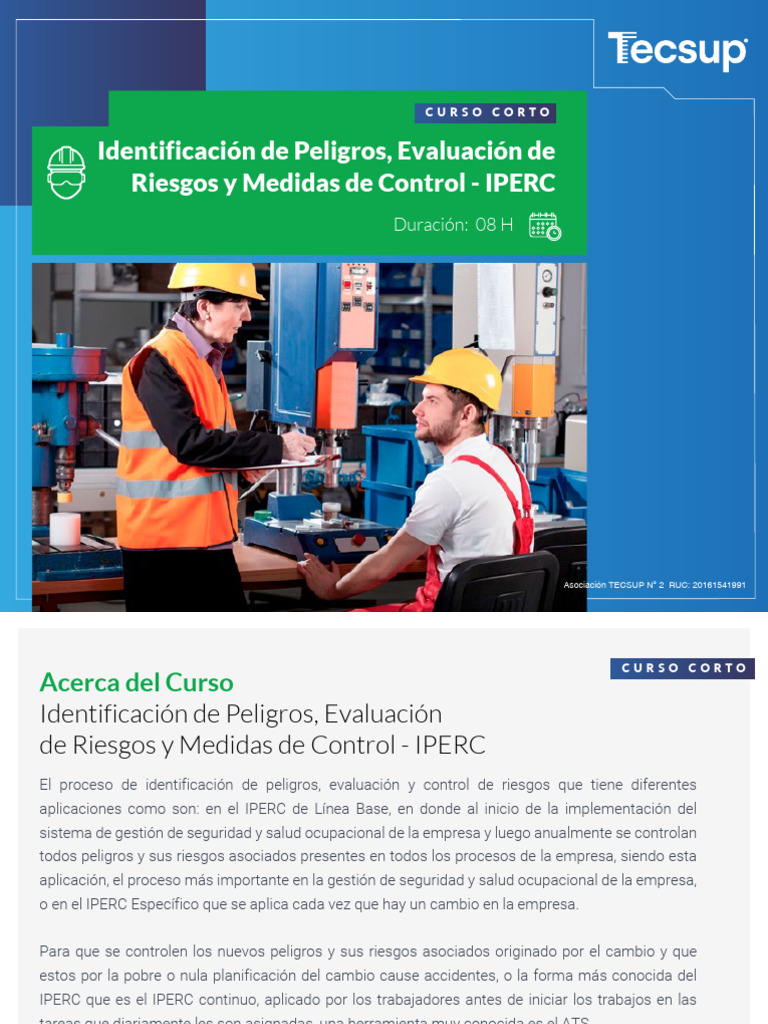 BROCHURE_SEMI_CC_SUR_IDENTIFICACIÓN DE PELIGROS, EVALUACIÓN DE RIESGOS ...