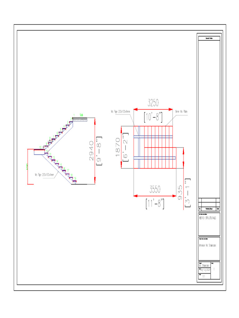 Interior Staircase Drawing | PDF Interior Staircase Drawing | PDF