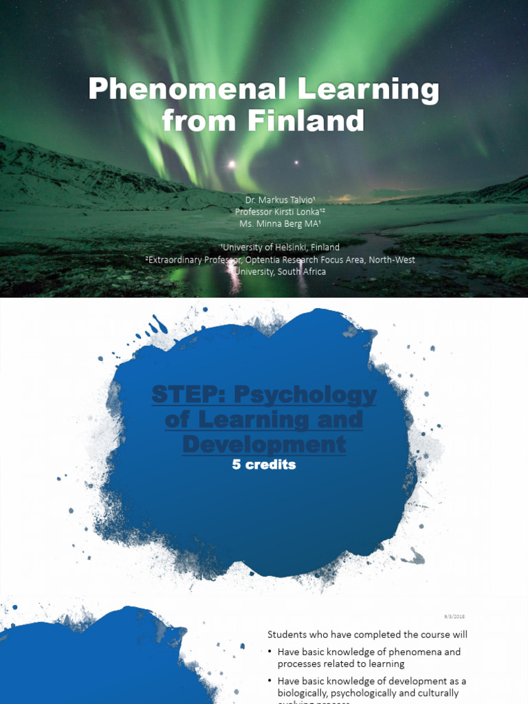 Phenomenal Learning in Finnish Education | PDF | Learning | Knowledge