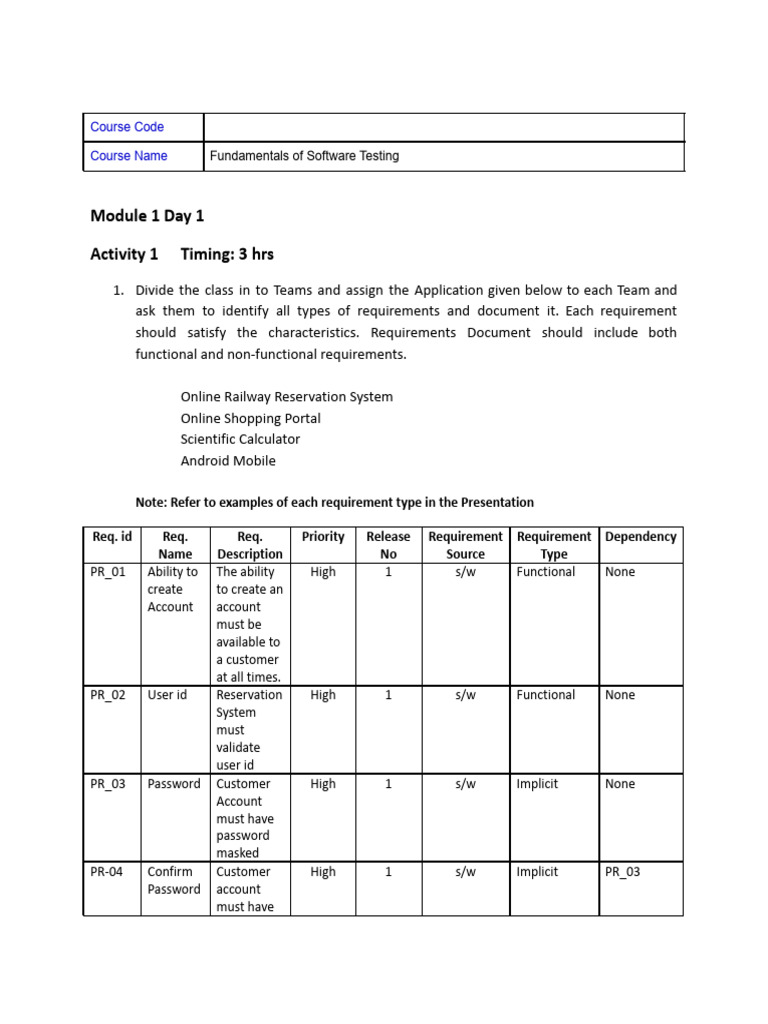 Day-1 Module - 1 | PDF