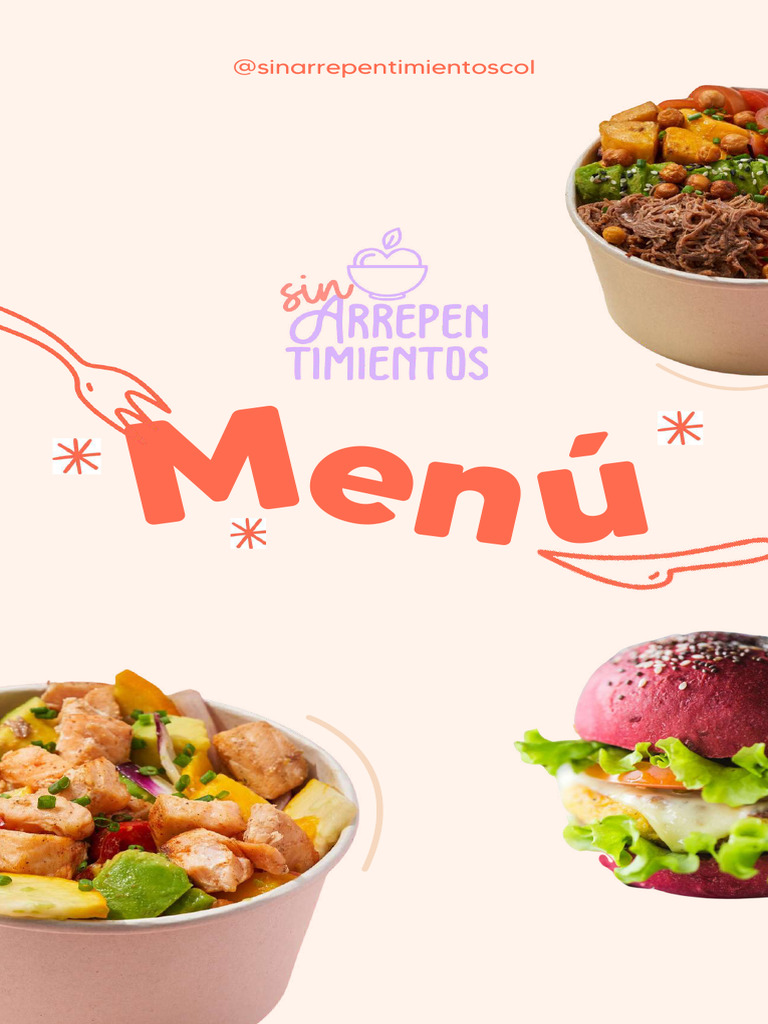 Menú Sin Arrepentimientos | PDF | Alimentos | Cocina