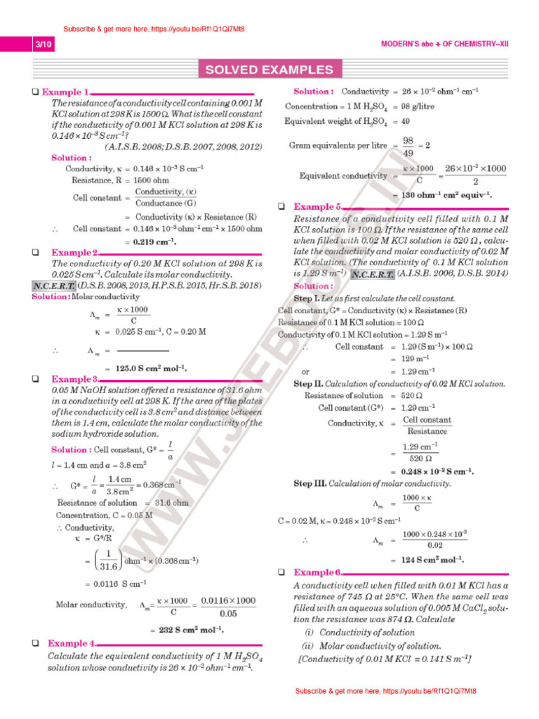 Modern ABC Chemistry For Class 12 Part I - Dr. S.P. Jauhar-1 | PDF
