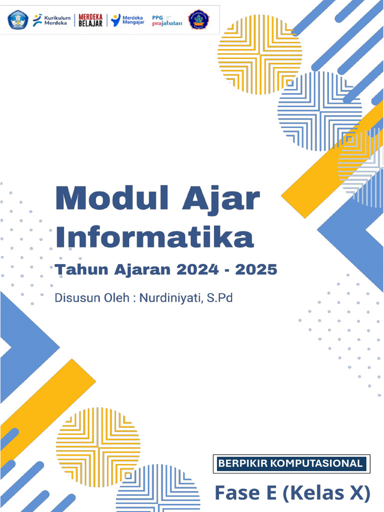 Modul Ajar Berpikir Komputasional (Algoritma & Flowchart) | PDF