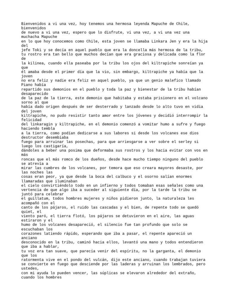 Licarayén y Quiltrapiche | PDF