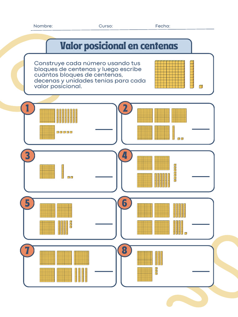 Valor Posicional en Centenas | PDF