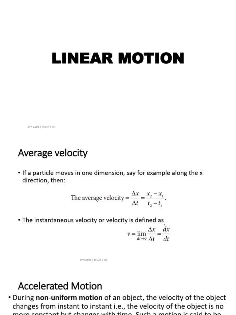 4 Linear, Projectile & Circular Motion | PDF | Acceleration | Rotation ...