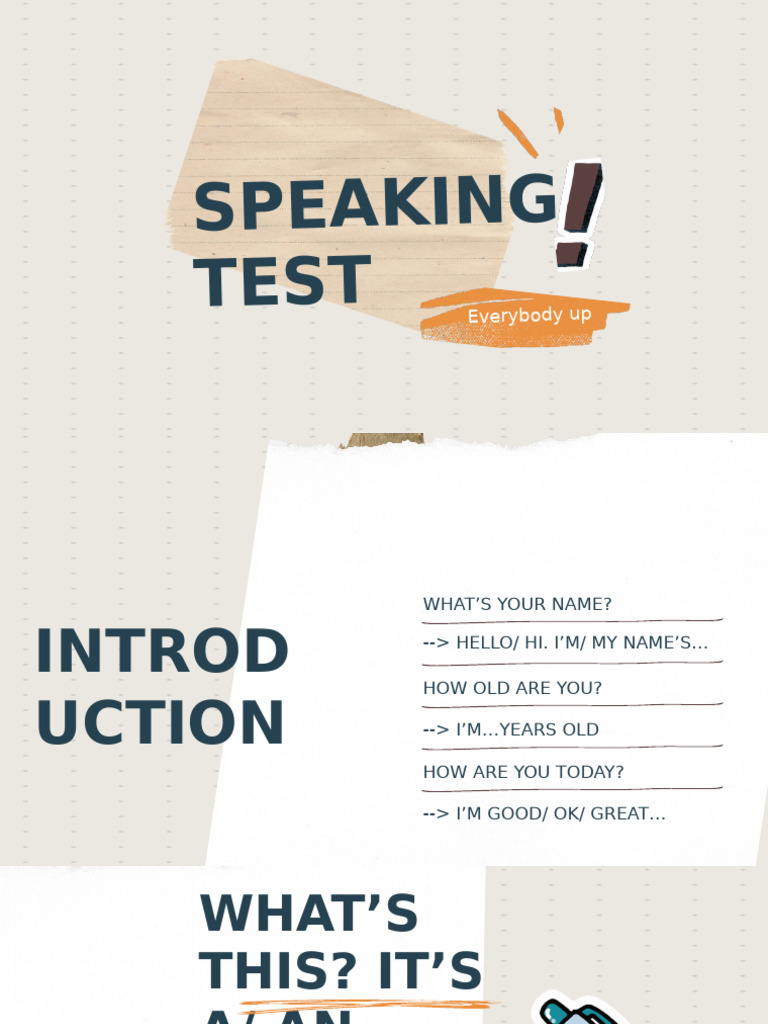 Speaking Test 2 | PDF