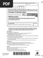 2506 WMA11 - 01A IAL Pure Mathematics P1 June 2025 PDF | PDF ...