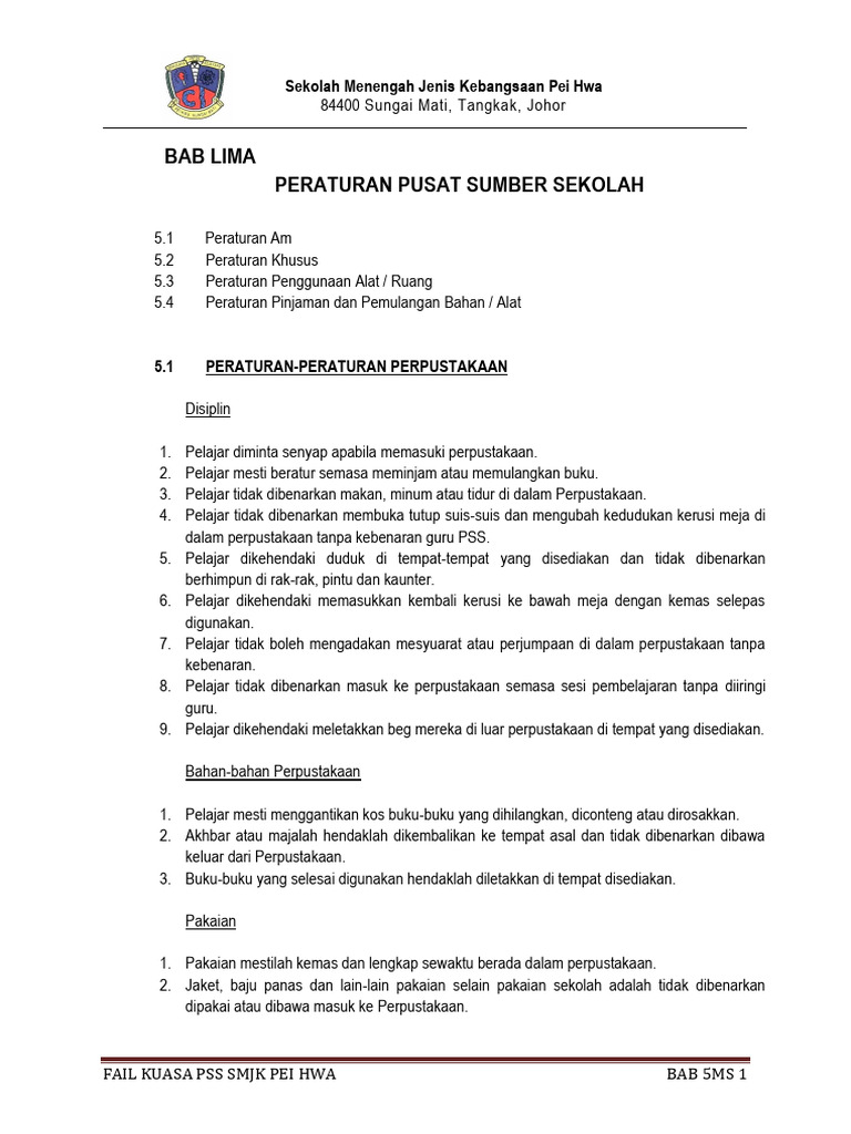 Peraturan PSS | PDF
