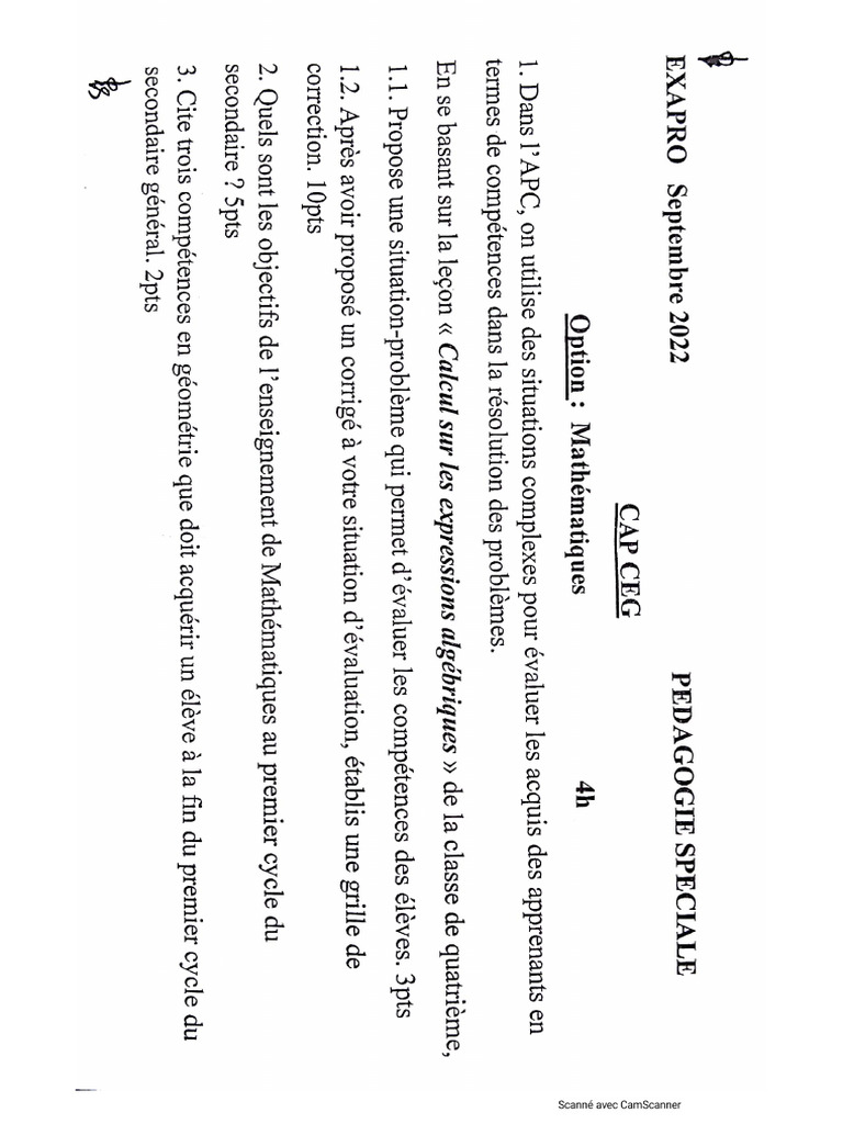 Cap Ceg Maths 2022 | PDF