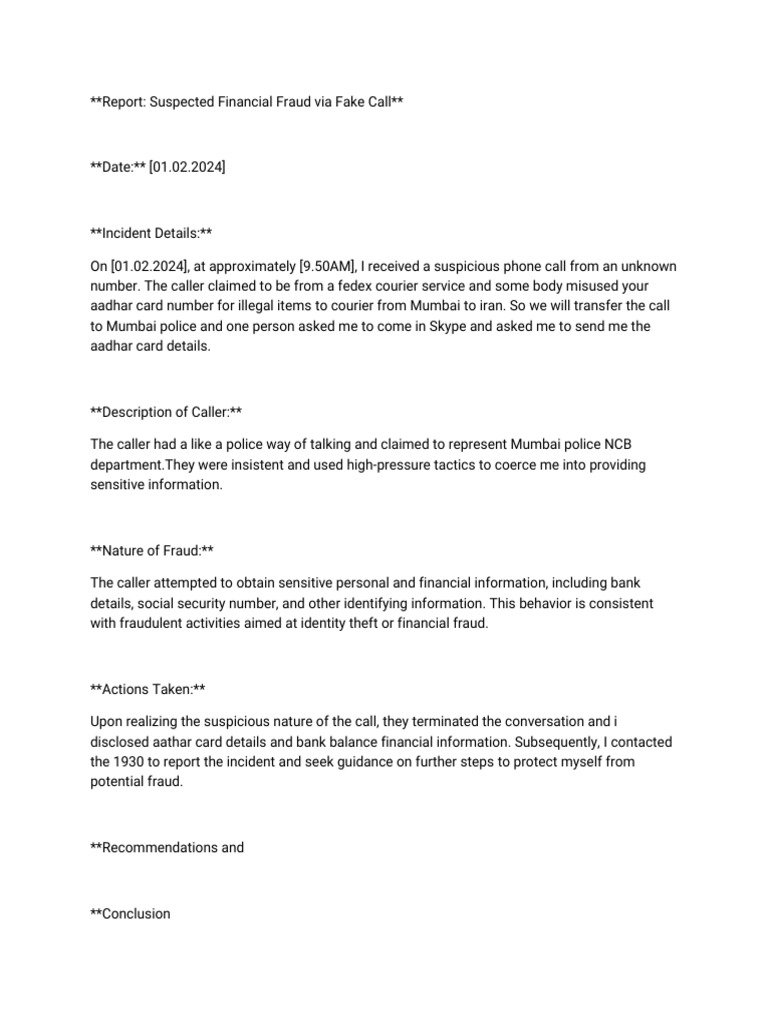 Financial Frad | PDF