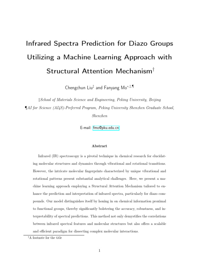 Machine Learning for Diazo IR Spectra | PDF | Infrared Spectroscopy ...