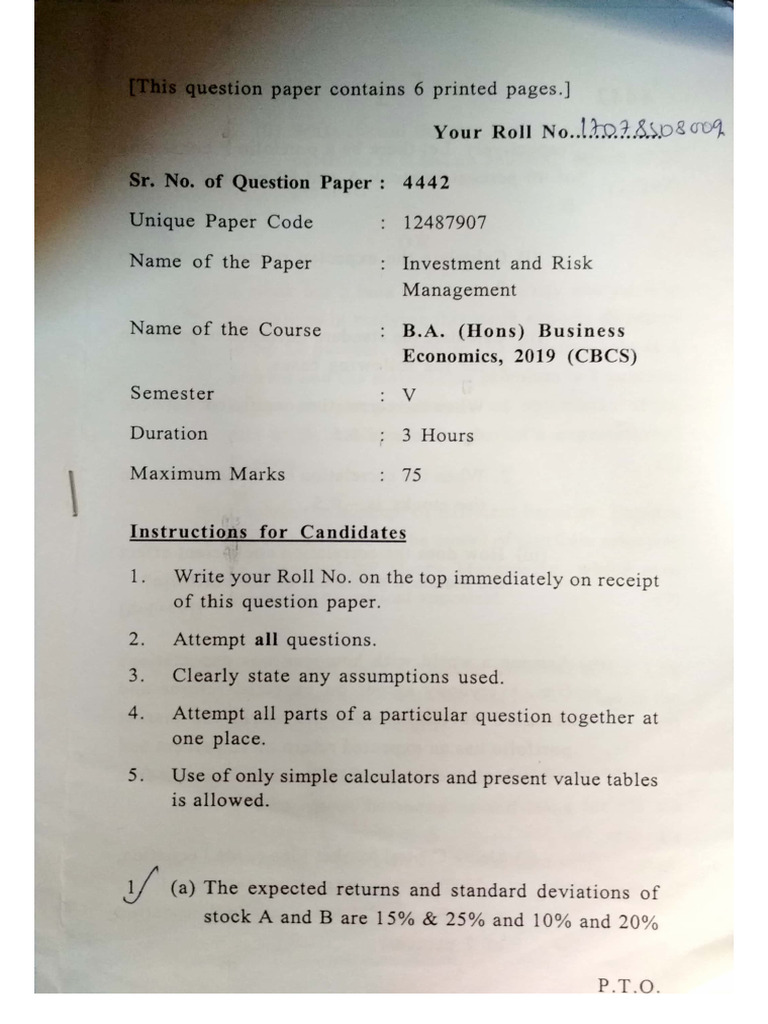 Dse Irm - Cbcs 2019 | PDF