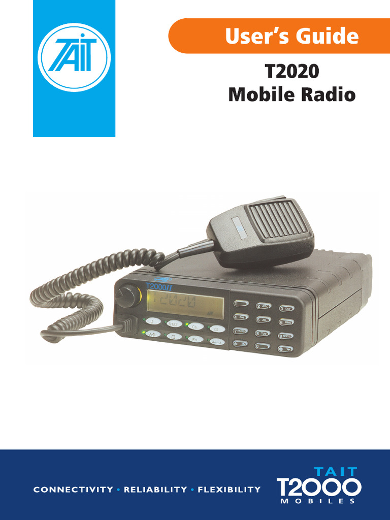 Tait T2020 Owners Manual | PDF | Wireless | Broadcast Engineering