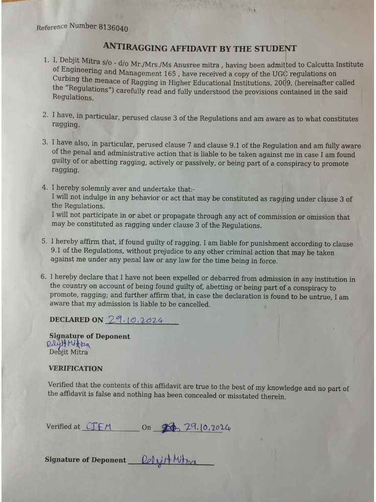 Antiragging Debjit PDF | PDF